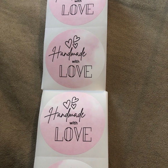 Handmade | Design | 5 Custom Handmade With Love Stickers | Poshmark